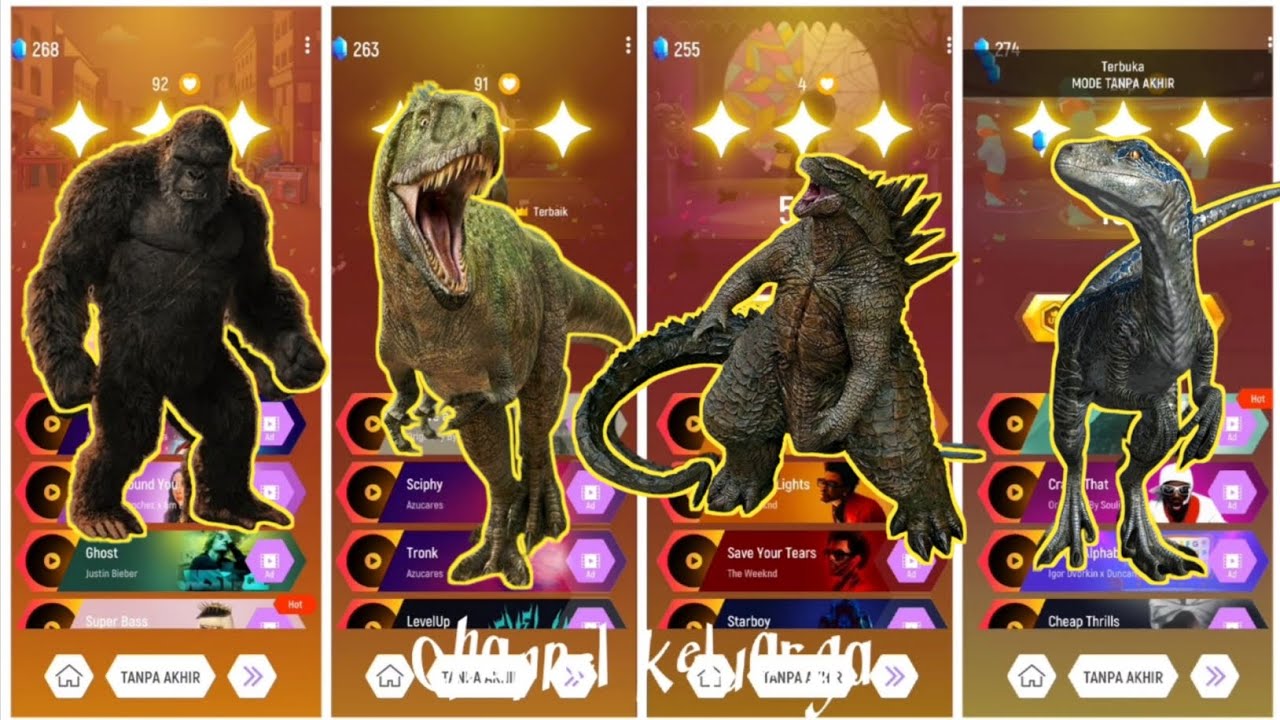 kingkong vs t-rex vs godzilla vs velociraptor #170 - YouTube