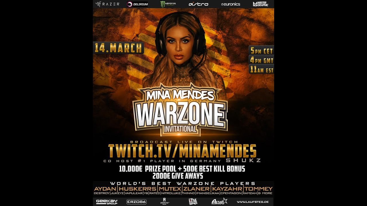 Mina Mendes Warzone Invitational 2021 - YouTube