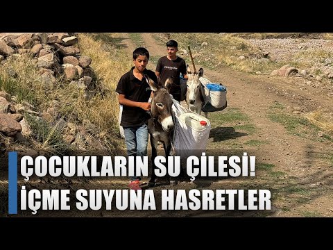 Iğdırlı Çocukların Su Çilesi! Köylerine Eşekle Su Taşıyorlar / AGRO TV HABER