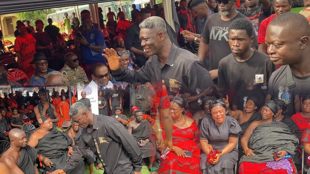 😭🥹Oow, Agya Koo & Ejisu Hemaa mourns with late John Kumahs’ wife - YouTube