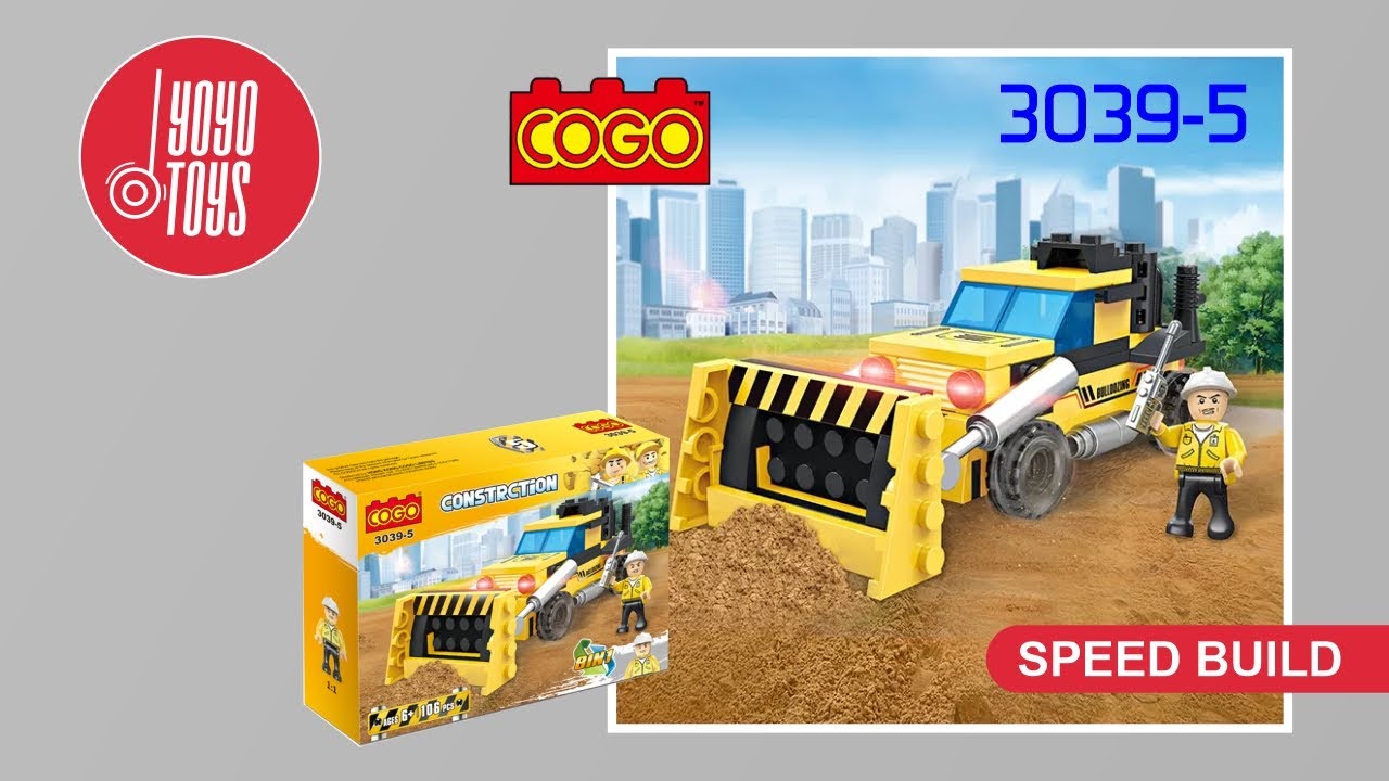 Unboxing & Building COGO 3039-5 of Construction 8 in 1 Vehicle - YouTube