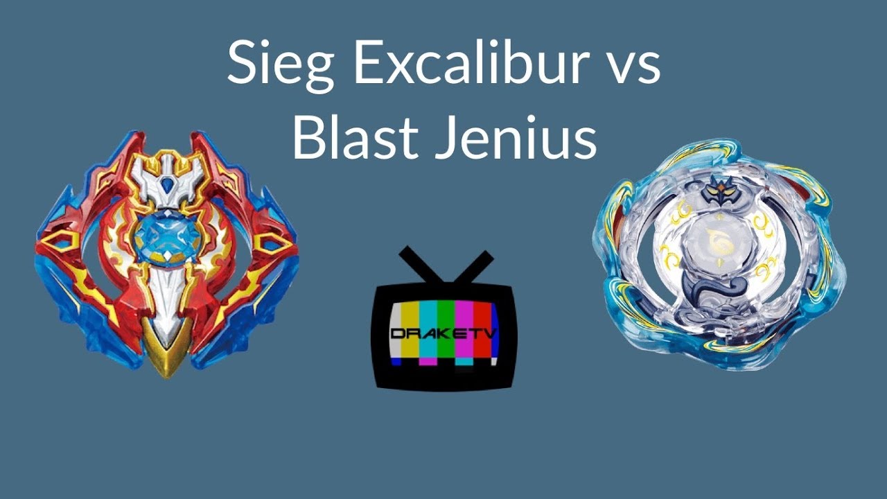 God Bey Showdown Sieg Excalibur vs Blast Jenius - YouTube