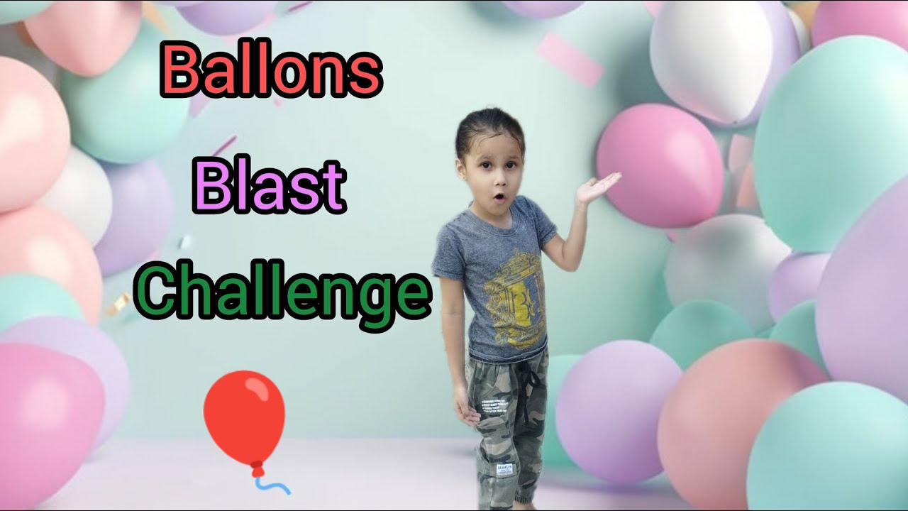 Balloon blast challenge||break the balloon challenge||Different colours ...