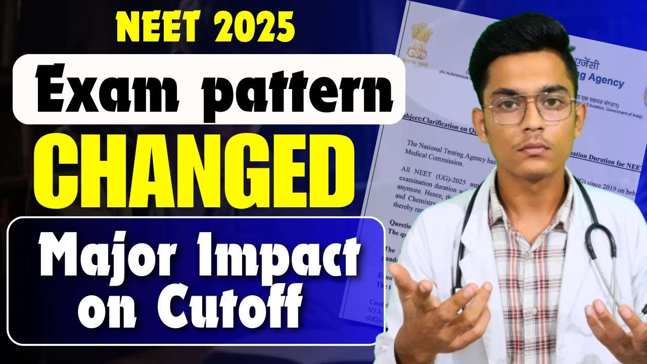 Major change in NEET 2025 Paper pattern !! Impact on cutoff #neet #nta ...