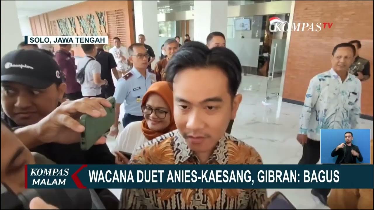 Respons Gibran Soal Wacana Duet Anies Kaesang di Pilkada Jakarta - YouTube