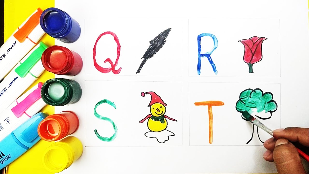 Learn Q for Quill R for Rose S for Snowman T for Tree - ABC learning ...