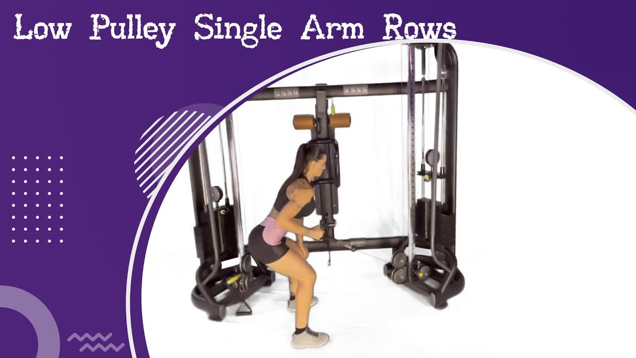 Low Pulley Single Arm Rows - YouTube