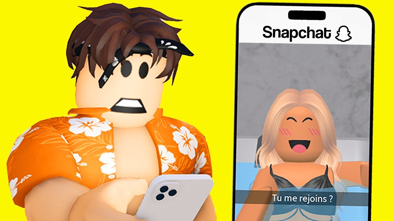 J'OUVRE VOS SNAPCHAT SUR ROBLOX - YouTube