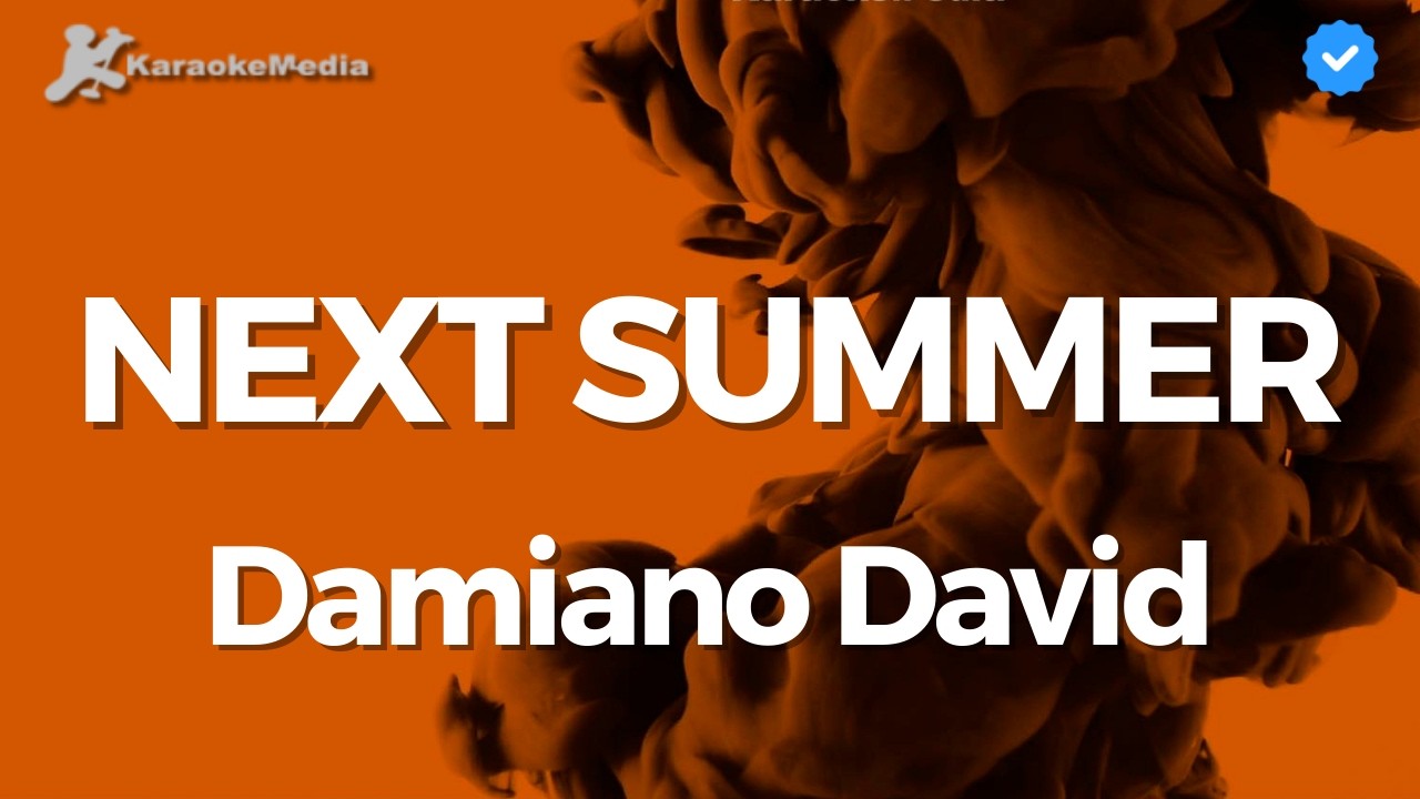 Next summer - Karaoke - Damiano David | Instrumental with lyrics - YouTube