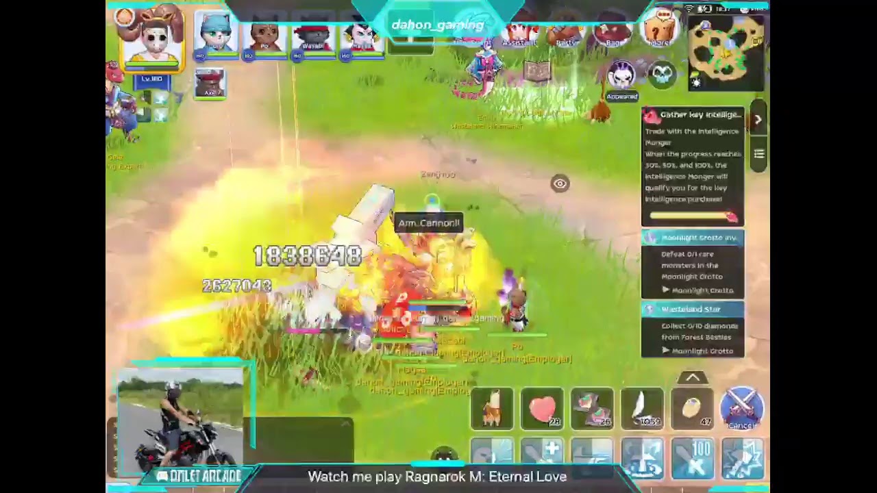 Ragnarok mobile! SEA! LightBringer grind on wasteland - YouTube