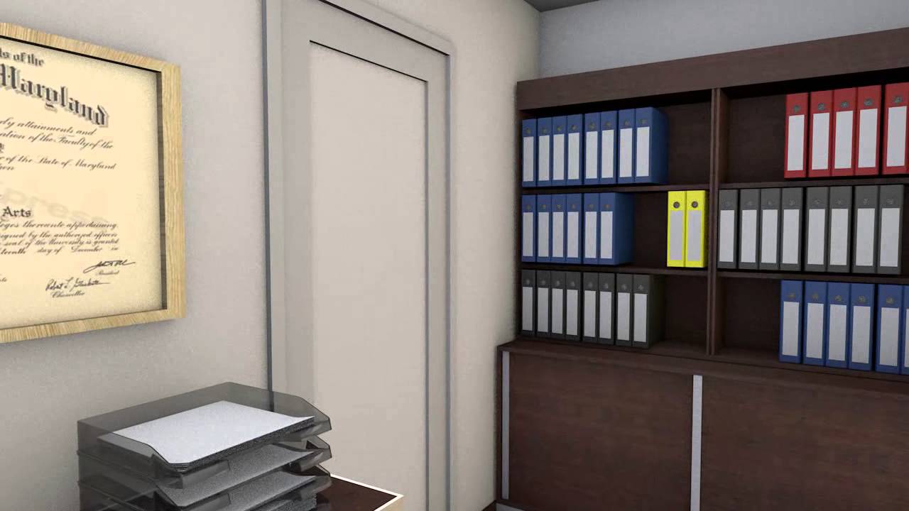 Estudio Contable, Oficinas - Animación y Render 3D - YouTube