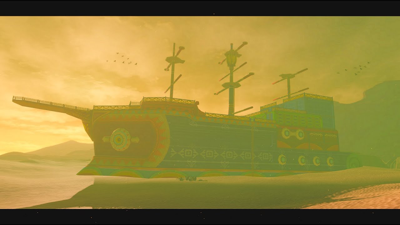 The Sandship in Breath of the Wild - 4K 60FPS - YouTube