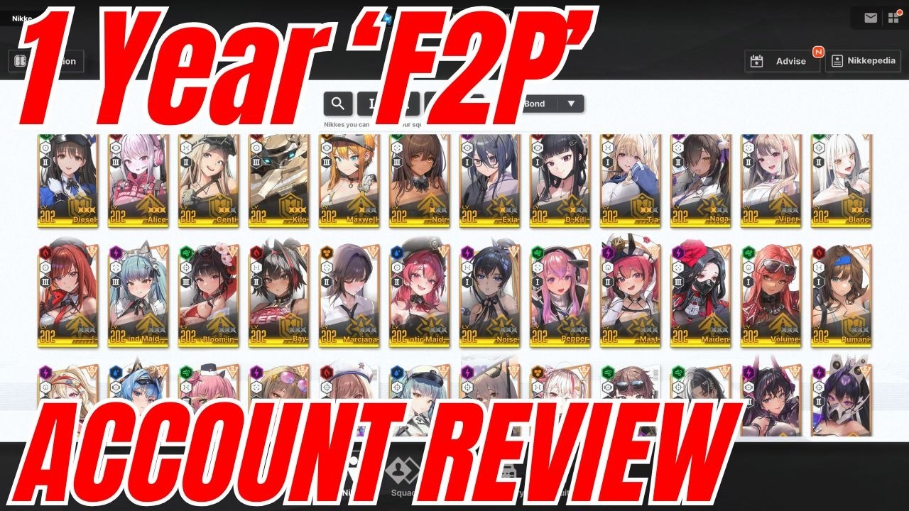 NIKKE F2P 1 YEAR ACCOUNT REVIEW - Is NIKKE F2P Friendly? - YouTube