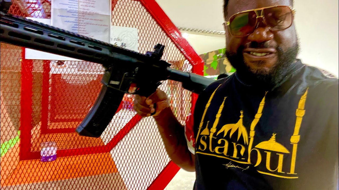 Gun Shooting Range Tour with Artist Gregory Hilderbrand, Jr - YouTube