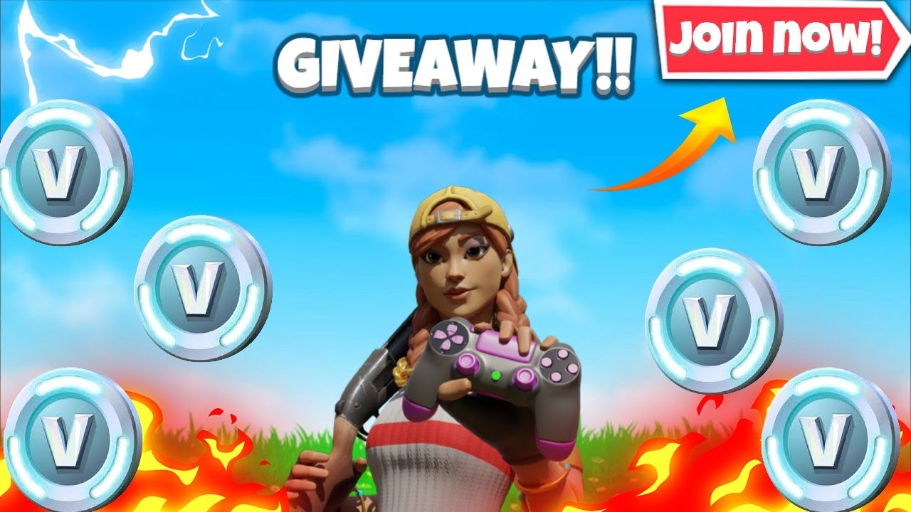 *REAL* LIVE FORTNITE 1200 VBUCKS GIVEAWAY! - YouTube