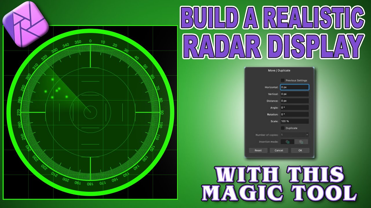 Creating A Realistic Radar Screen - Affinity Photo Tutorial - YouTube