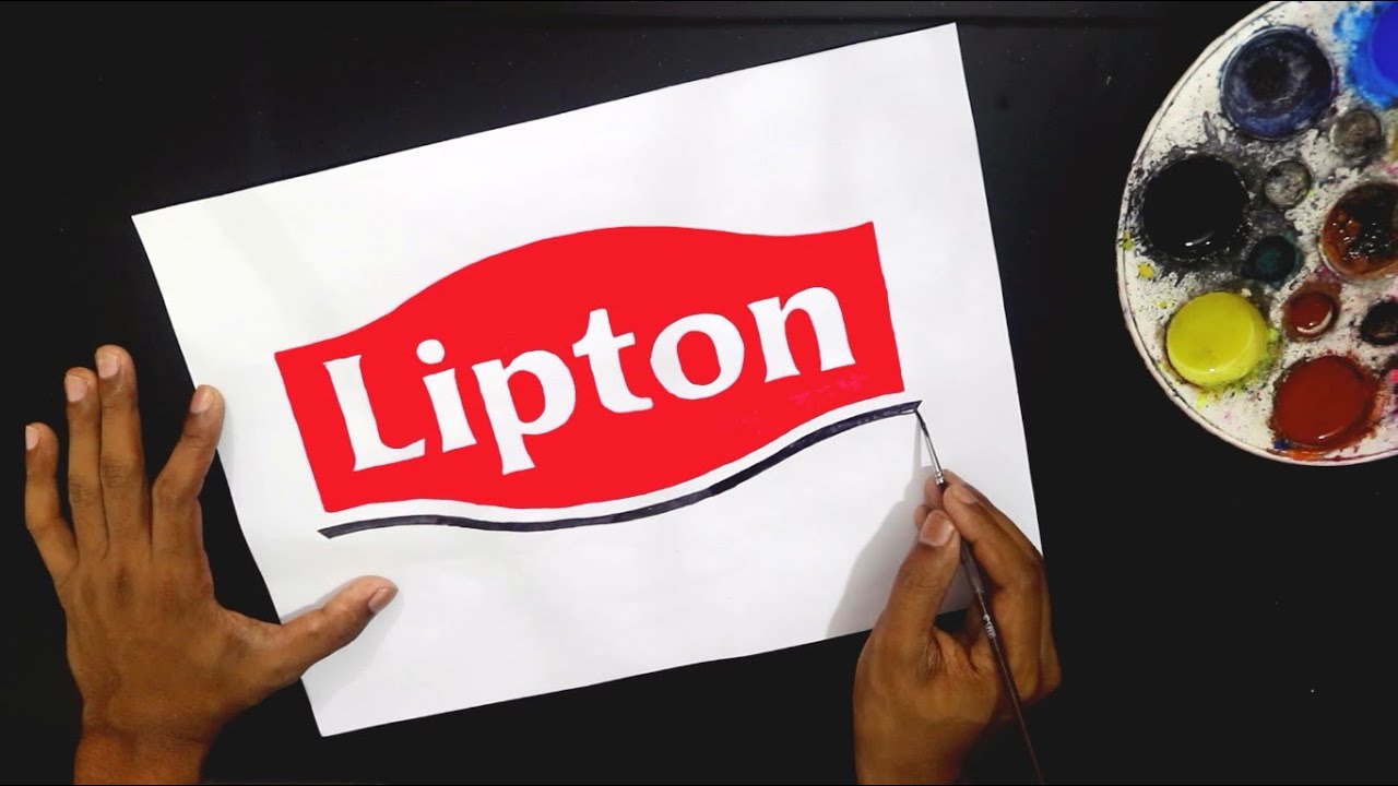 How to draw the Lipton logo - YouTube