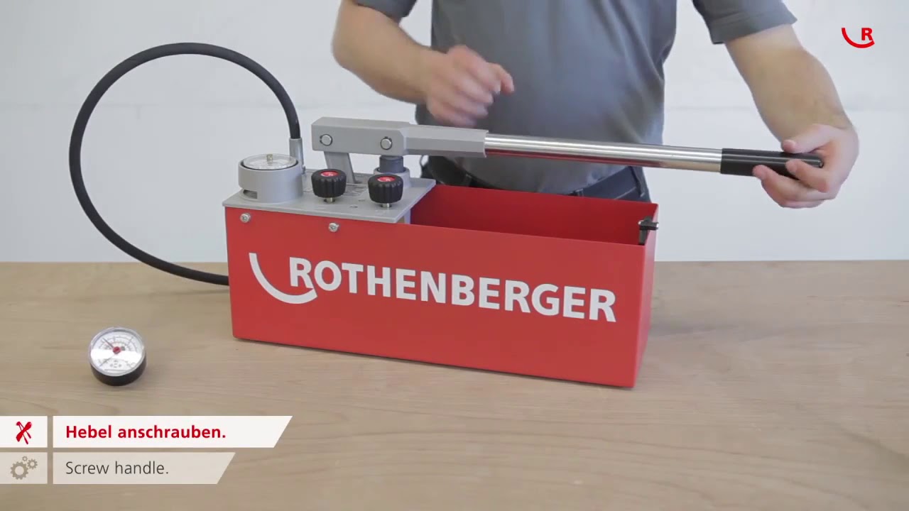 ROTHENBERGER - RP50 S Test Pump - YouTube