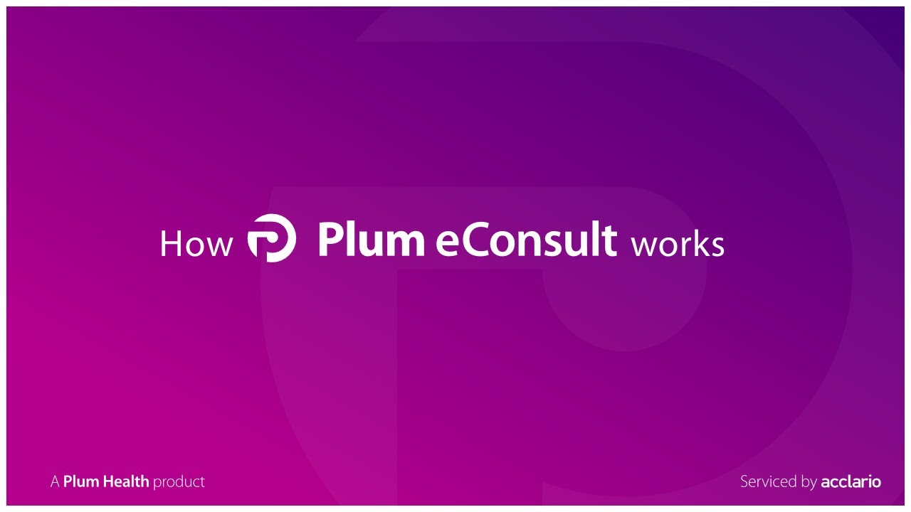 How Plum eConsult works - YouTube