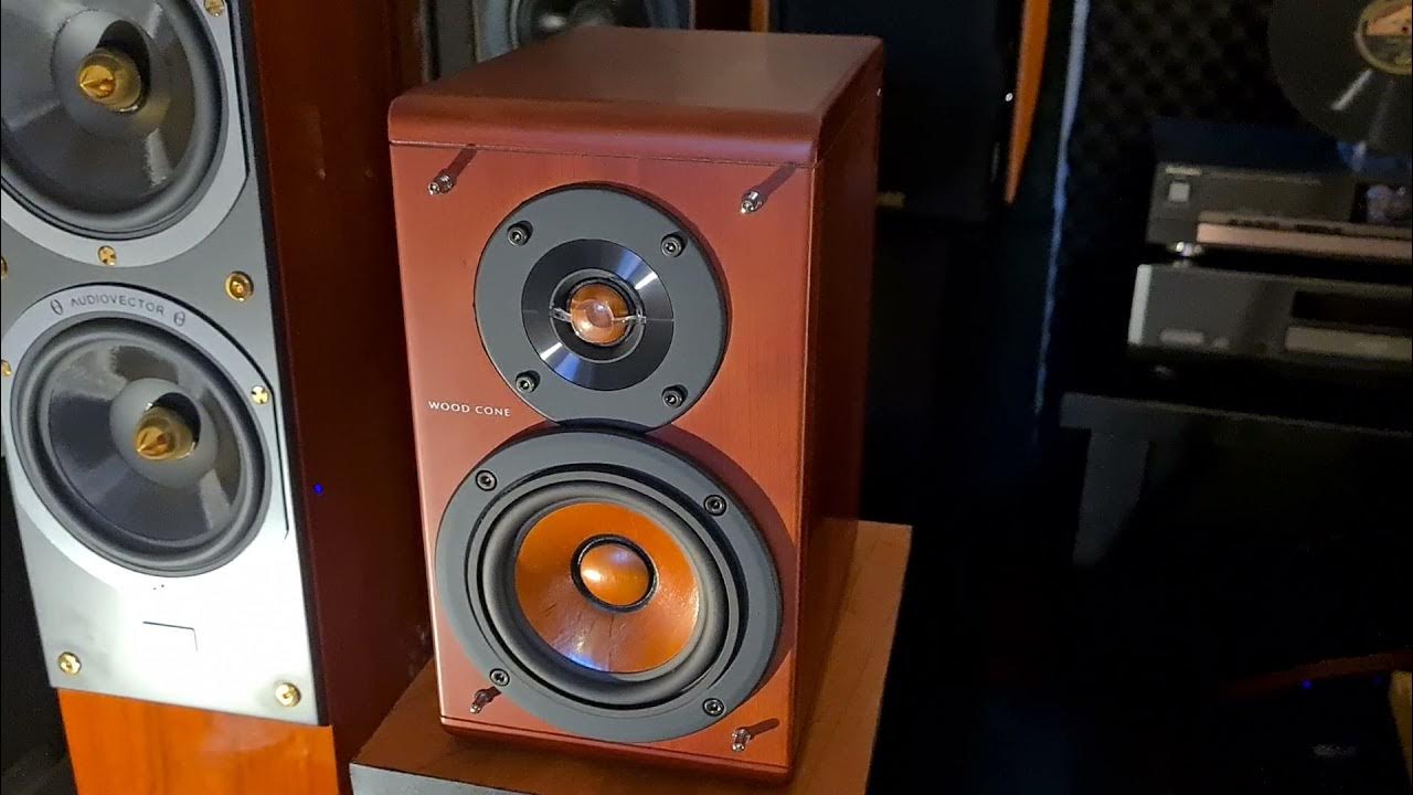 JVC Wood cone 13"bass & Musical Fidelity Elektra E100 - YouTube