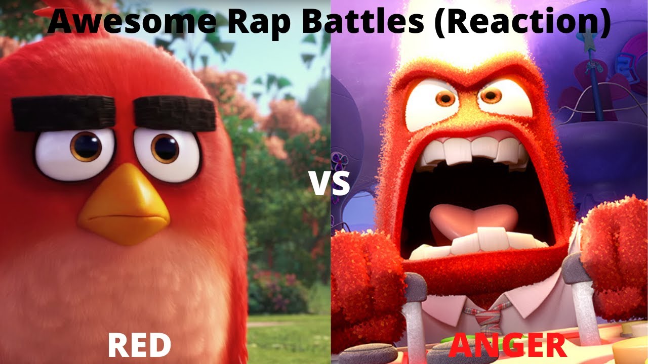 RED VS RED!? Red vs Anger | Awesome Rap Battles | Reaction - YouTube