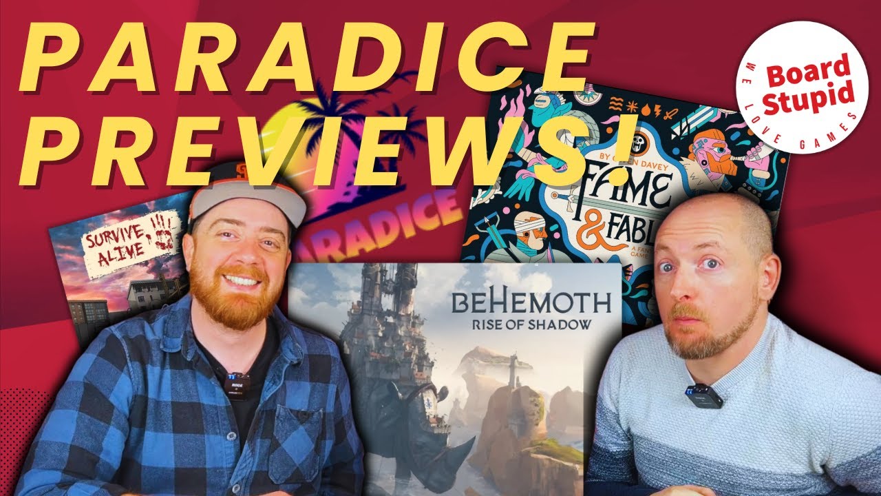 Paradice Previews! Behemoth Rise of Shadow, Fame & Fable, Survive Alive ...