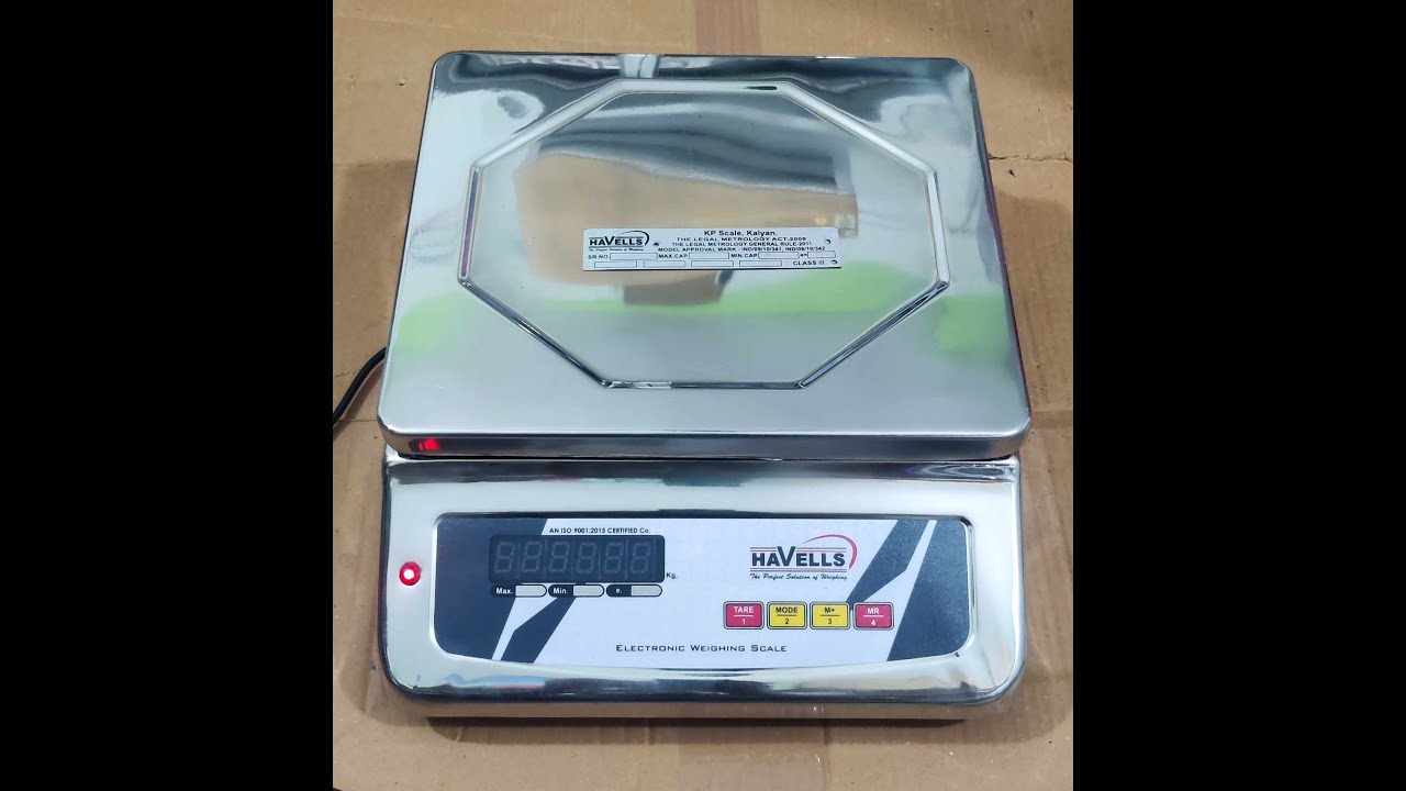 HAVELLS WEIGHING MACHINE - YouTube