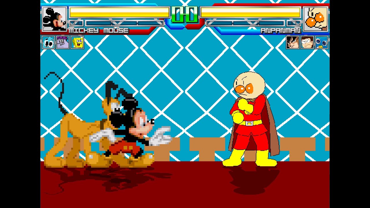 Mugen #128 Cartoon vs Anime - YouTube