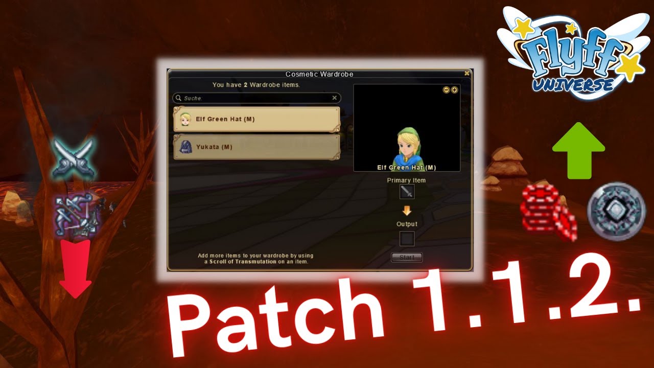 Flyff Universe - Neues Update | Gaderobe, YJ Buff, Mehr Red Chips usw ...