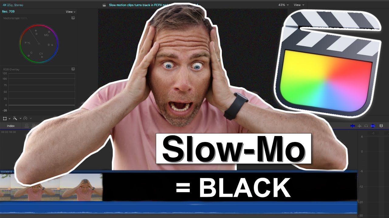 EASY FIX! Slow motion clips (100/125 fps) that turns BLACK in FCPX - YouTube