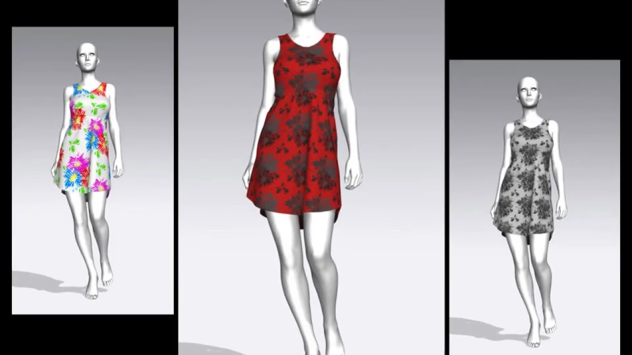 Fashion animation a girl in a dress / Фэшн-анимация девушка в платье ...
