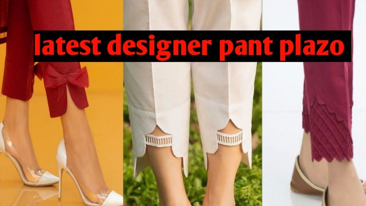trending pant plazo design//stylish pant plazo designs - YouTube