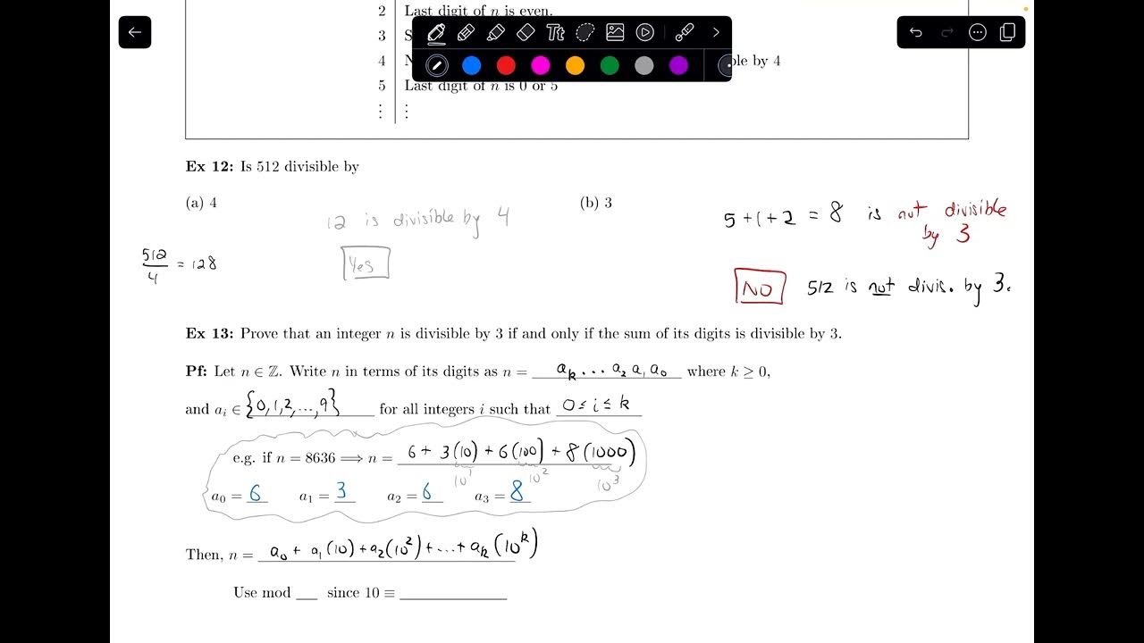 4.1.9 Proving Divisibility Rules || Discrete Math - YouTube