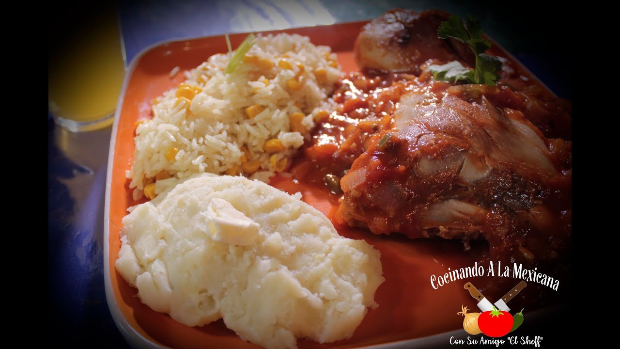 Como preparar Pollo en salsa ranchera Cocinando a la mexicana - YouTube
