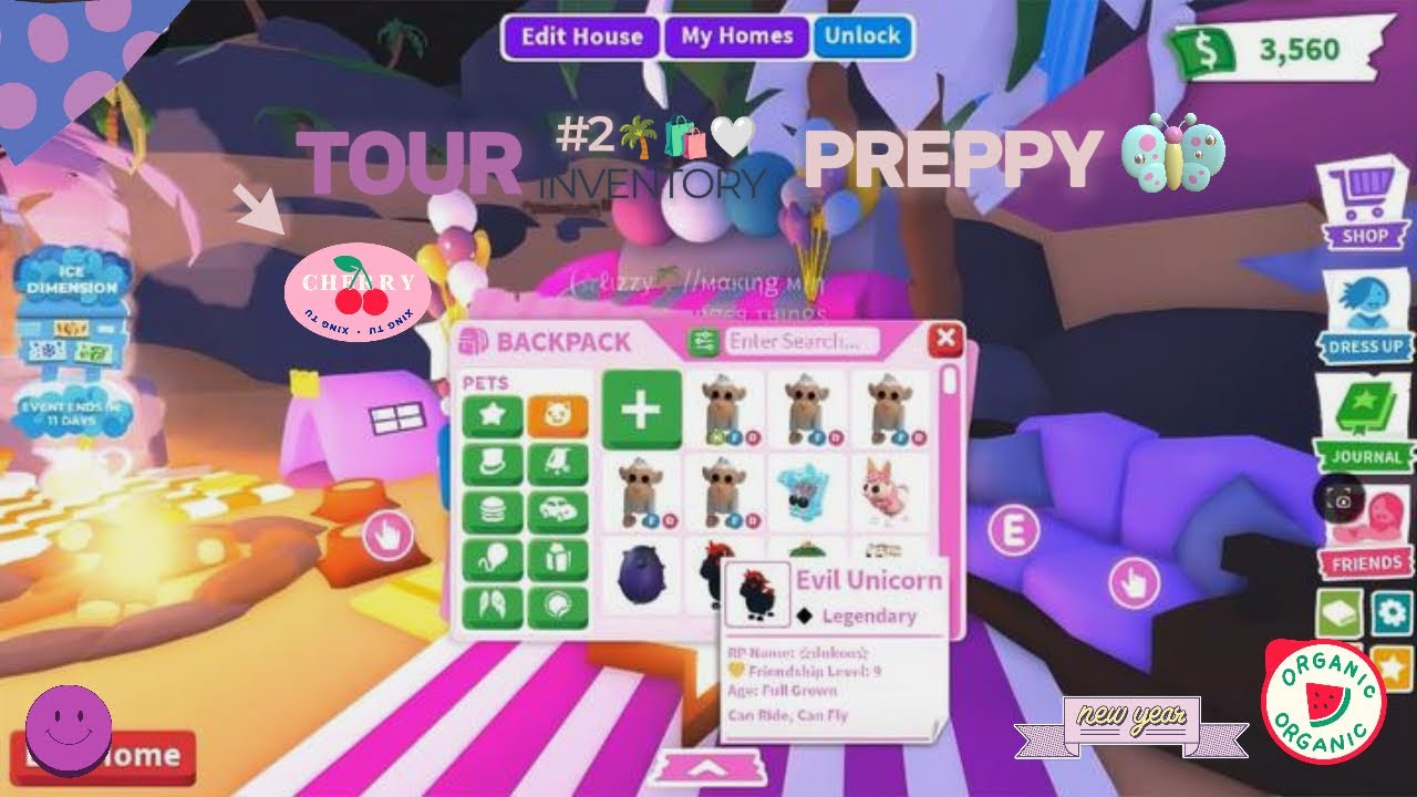 INVENTORY TOUR PREPPY 🌴🛍️🫶🏻#adoptme - YouTube