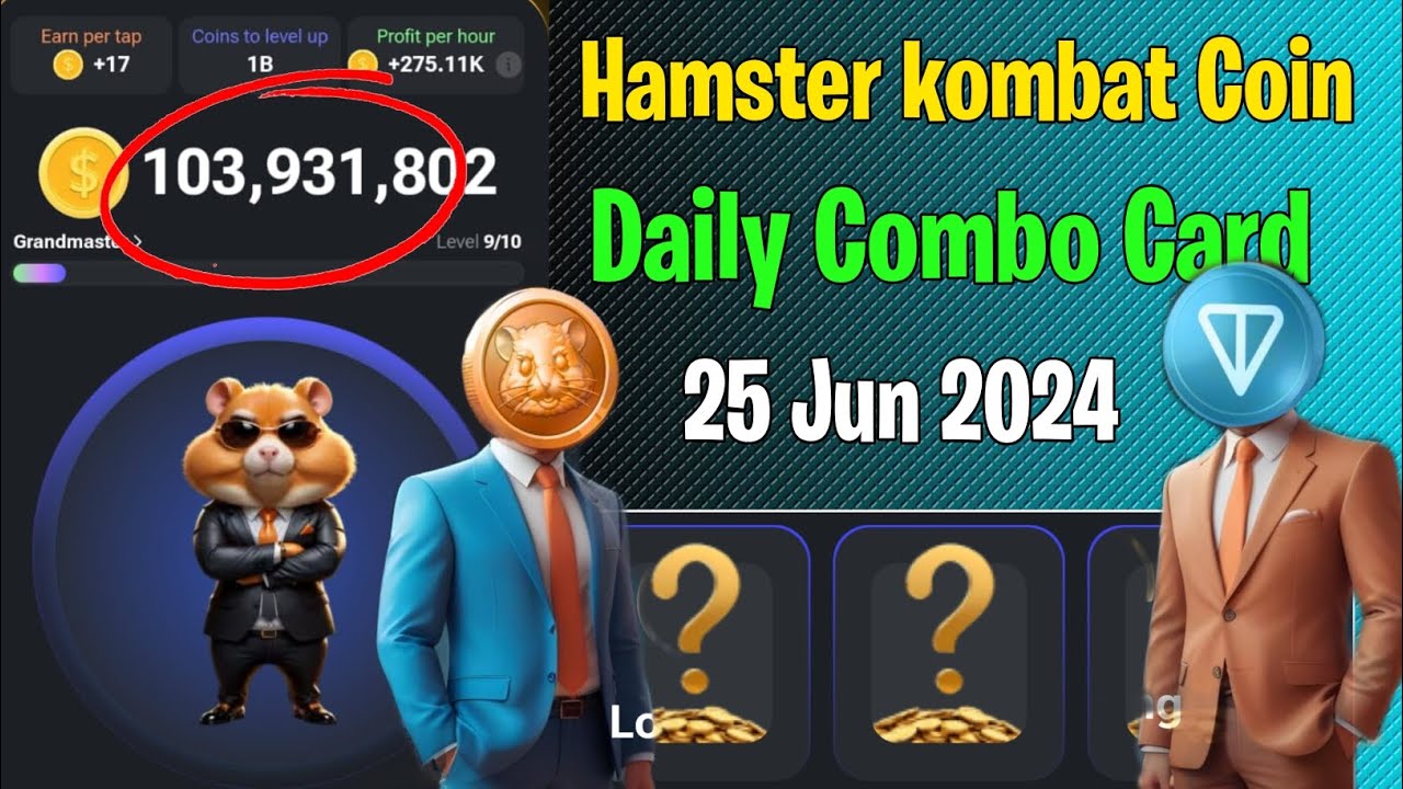 Hamster Kombat Combo Card 25 Jun 2024 Hamster Kombat Today Combo Cards - YouTube