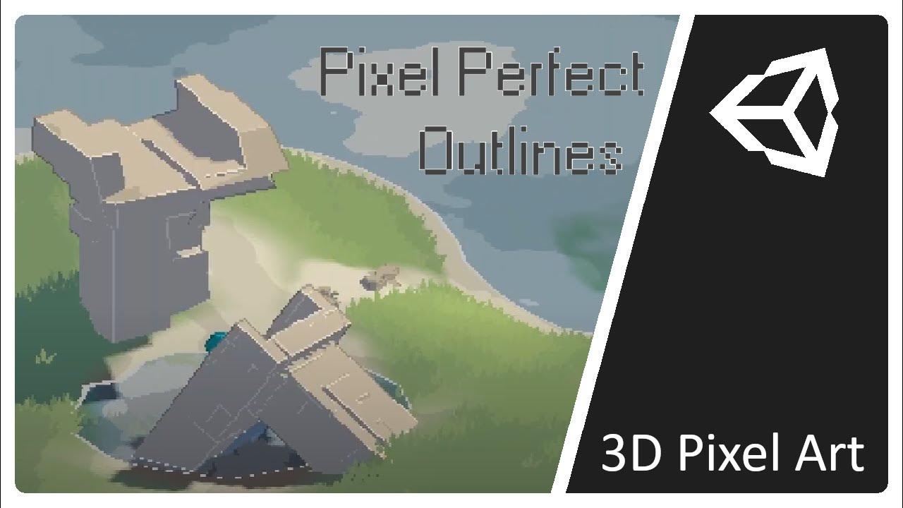 Creating Pixel Perfect Outlines for 3D Pixel Art - YouTube