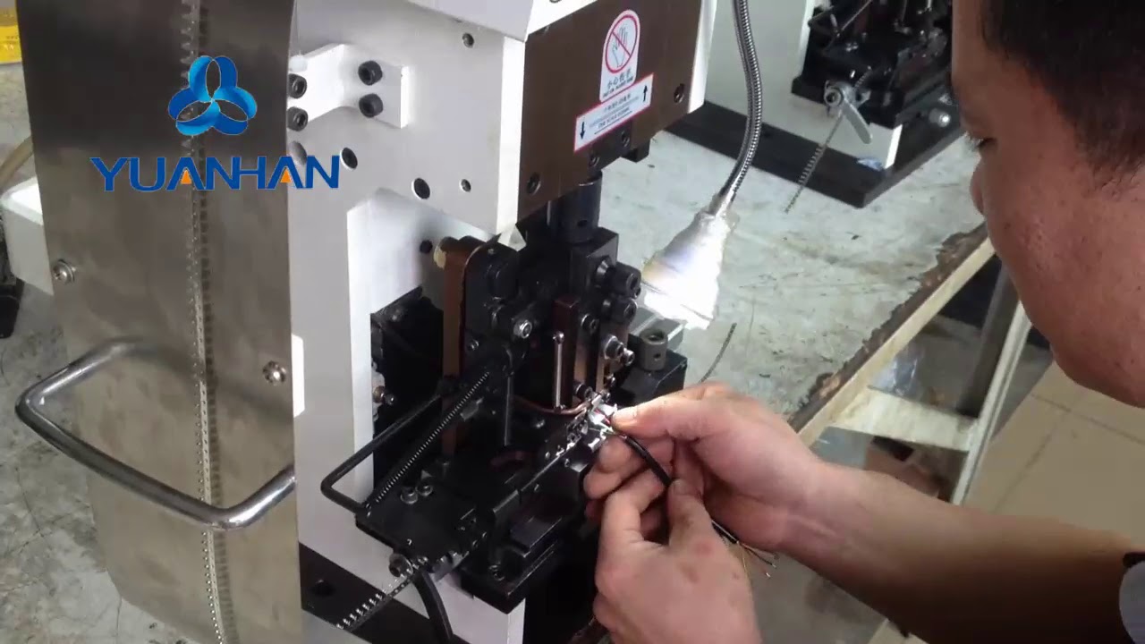 Multi-conductor Cable Stripping Crimping Machine - YouTube