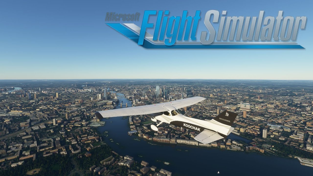 MSFS 2020 - From : London City (EGLC), Runway 27 to : Heathrow, London ...