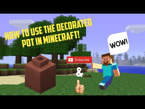 How to use the Decorated Pot In Minecraft 1.20 - YouTube