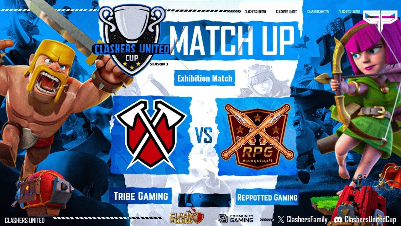 Clashers United Cup: Tribe Gaming vs. Reppotted Gaming - Clash of Clans ...
