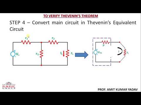 Lab Experiment on Thevenin's Theorem - YouTube