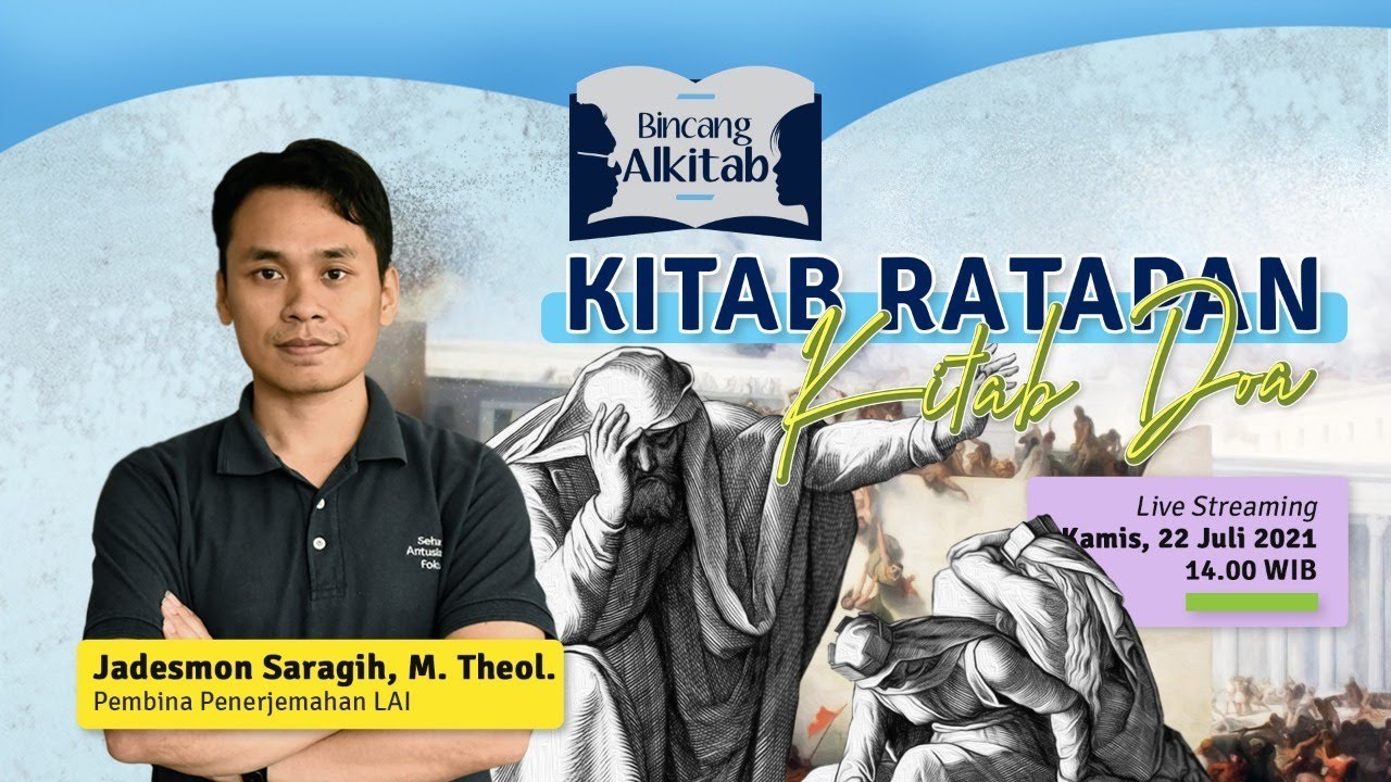 KITAB RATAPAN, KITAB DOA - Bincang Alkitab | Jadesmon Saragih, M.Theol ...