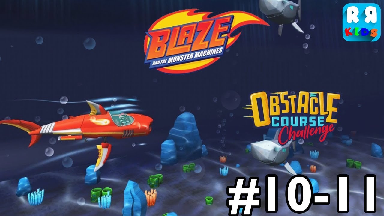 Blaze The Monster Machine: Obstacle Course - The Amazing Blaze Shark ...