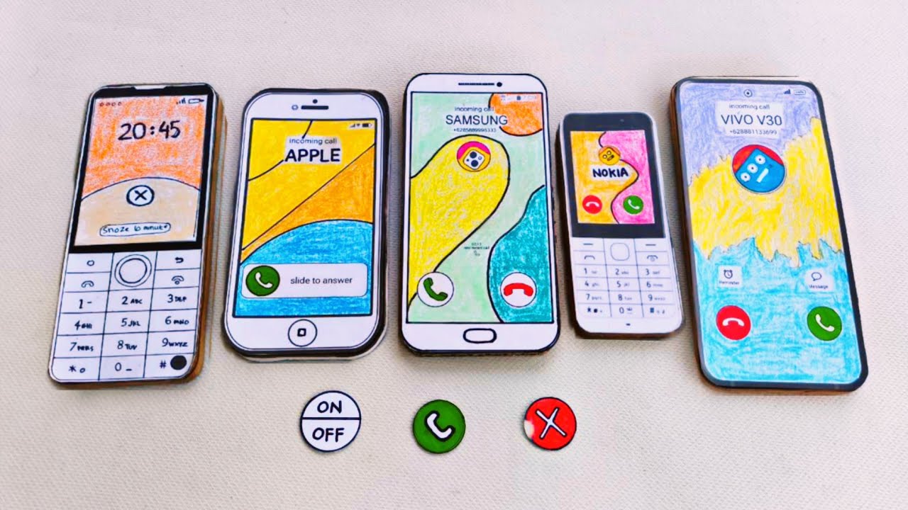 QIN f22 Alarm/ IPHONE 5/ SAMSUNG S5/ NOKIA 112/ VIVO incoming call with ...