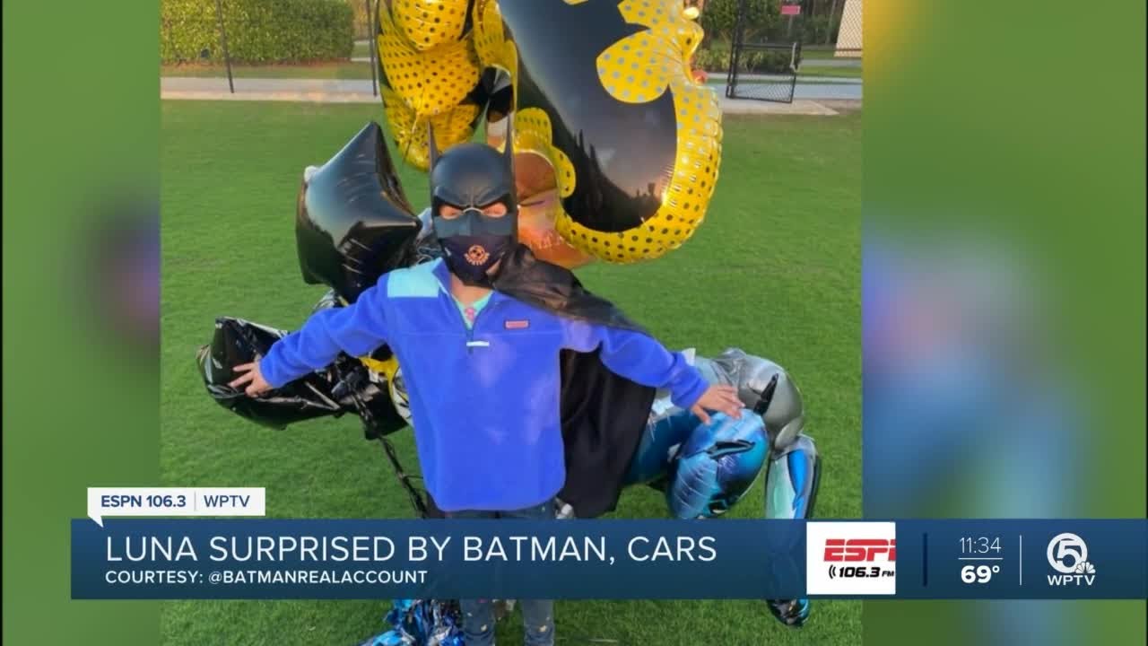 Batman pays kid battling cancer a visit - YouTube