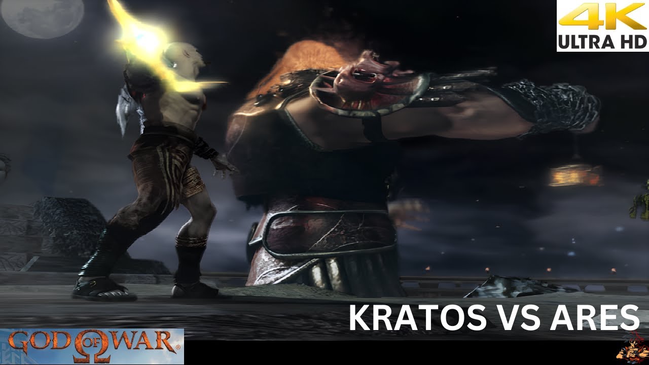 Kratos vs Ares / cinematic ending boss fight - and kratos become new ...