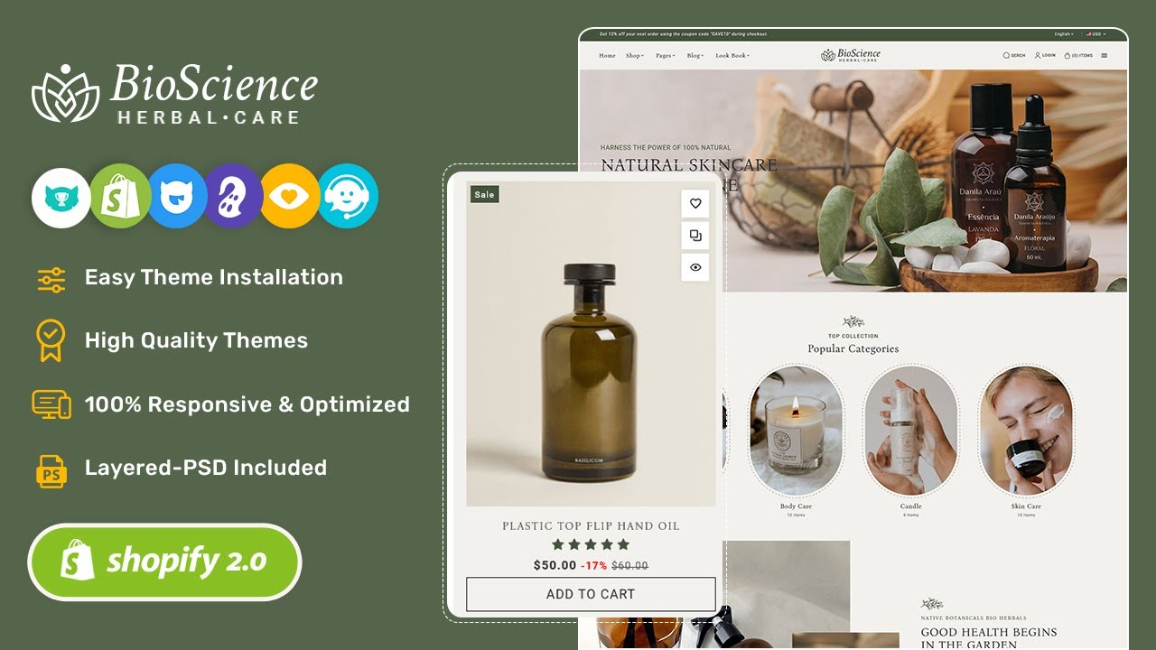 Bioscience Shopify 2.0 Theme - TemplateTrip - YouTube