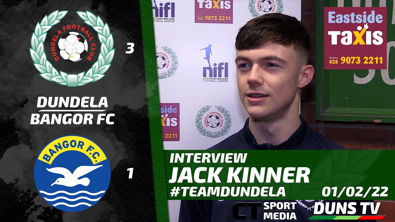 Jack Kinner Interview - Dundela Vs Bangor FC - 1st February 2022 - YouTube