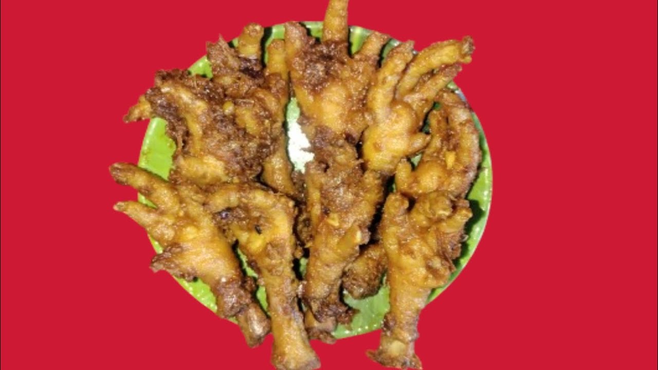 Spicy & Tasty Chicken Feet Fry Recipe | Chicken Panja Fry | Murgi Paya ...
